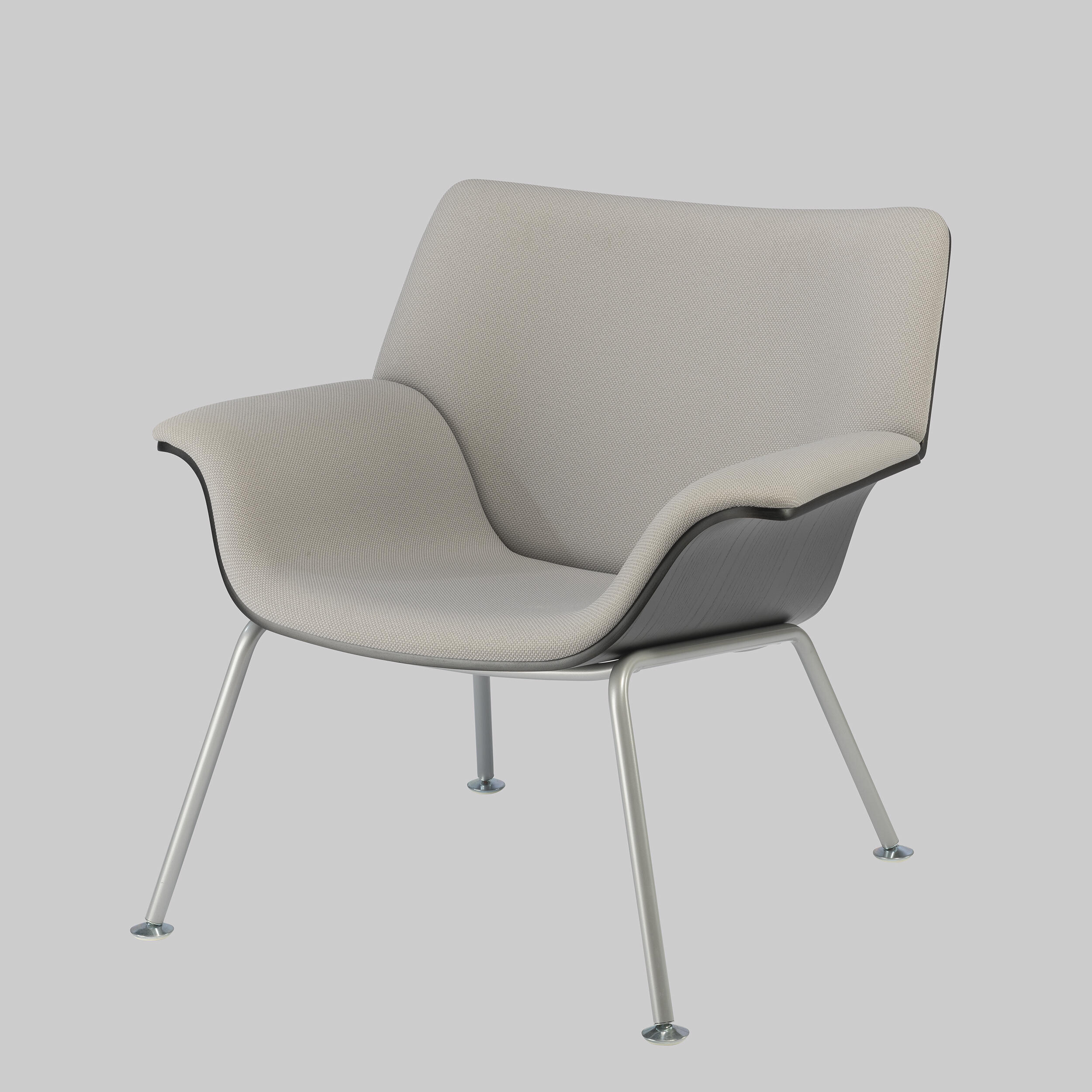 Chair SWOOP Silver grey / Black - Adexpo