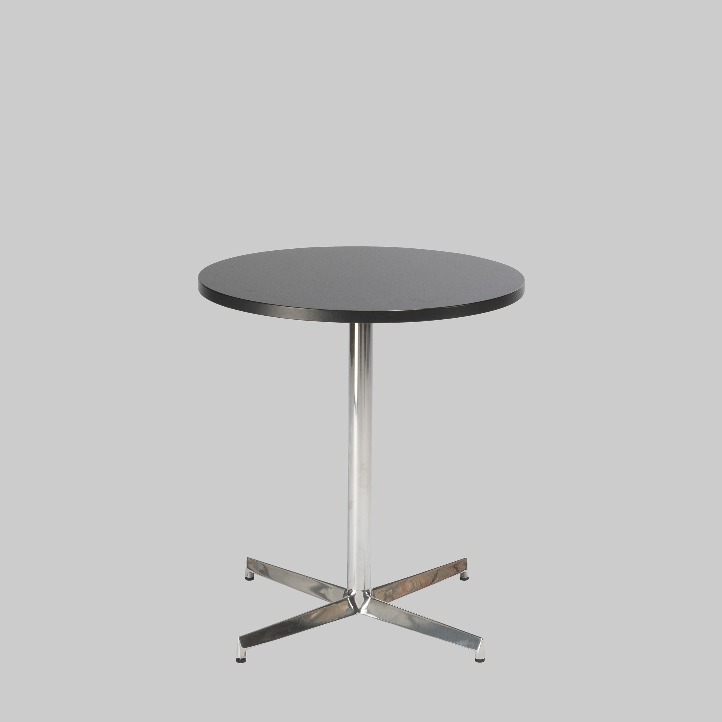 Writing table MILL Ø65 Black / Aluminium - Adexpo